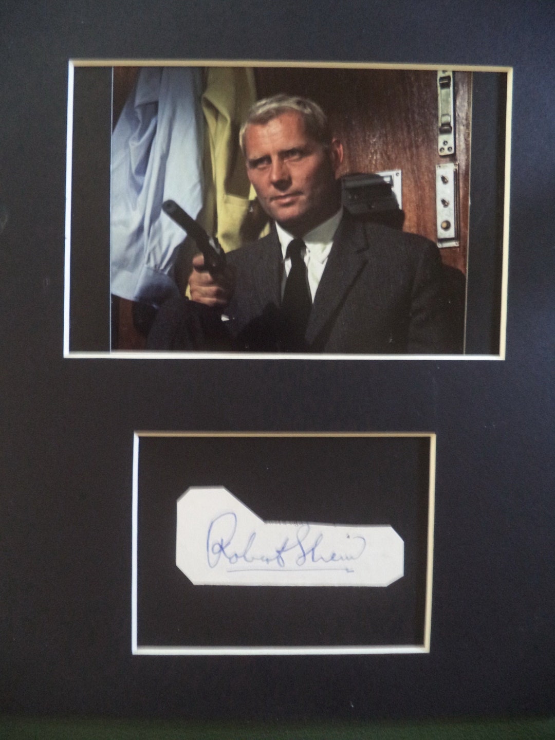 ROBERT SHAW 1927 1978 Autograph Mounted Display, Hand Signed on Page ...