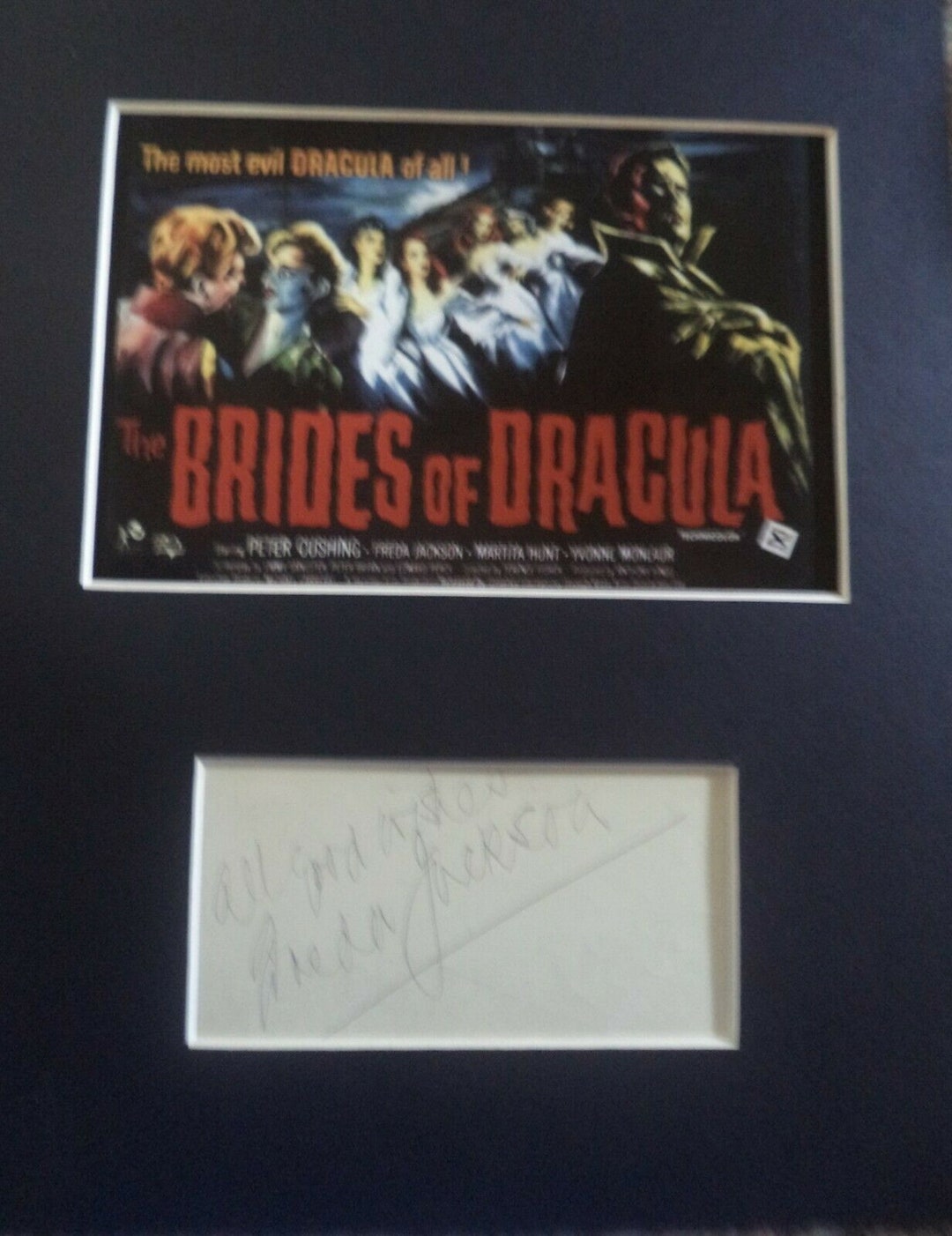 FREDA JACKSON (1907 – 1990) Autograph Mounted Display, Hand Signed Page ...