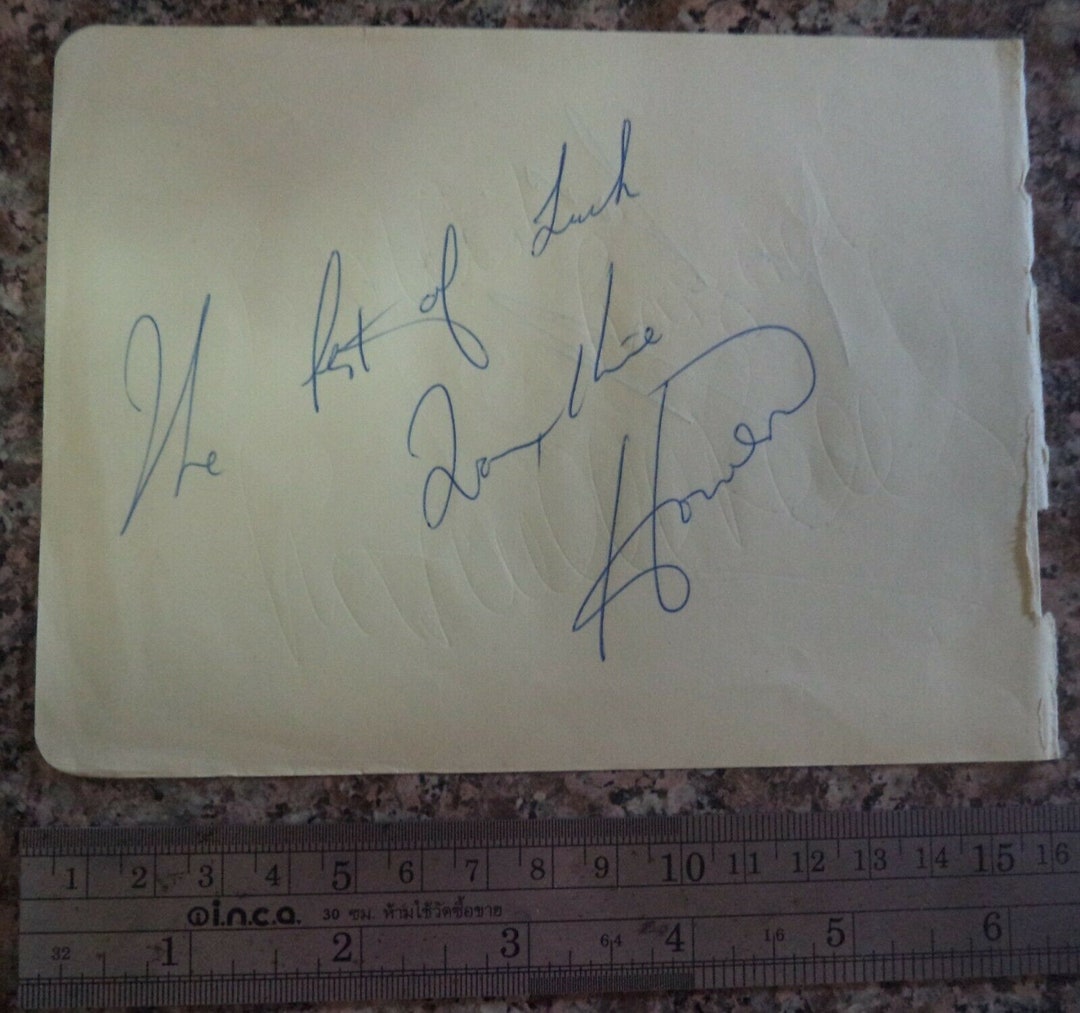 FRANKIE HOWERD (1917 – 1992) Autograph, Hand Signed Page 'st Trinian's ...