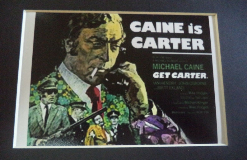 MICHAEL CAINE Autograph Mounted Display, Hand Signed on Cut Page "get ...