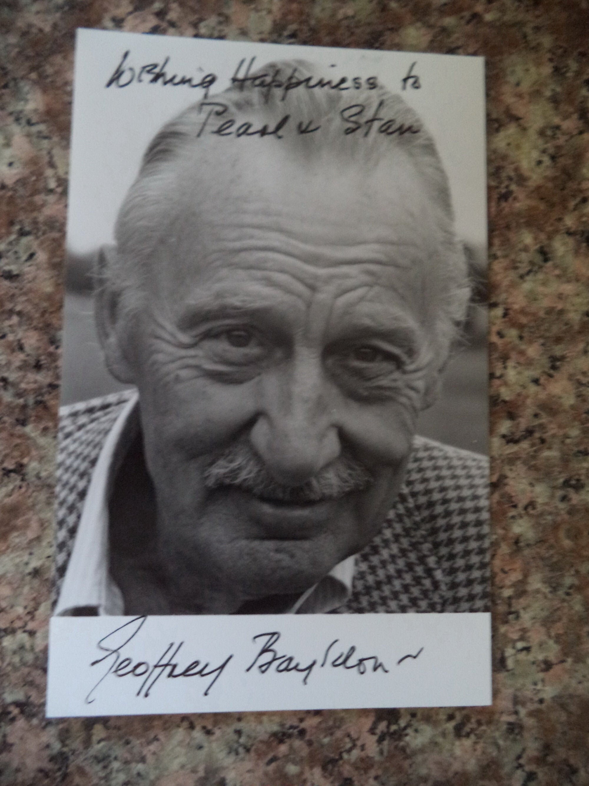GEOFFREY BAYLDON 1924 2017 Autogramm, handsignierte Fotokarte Catweazle ...