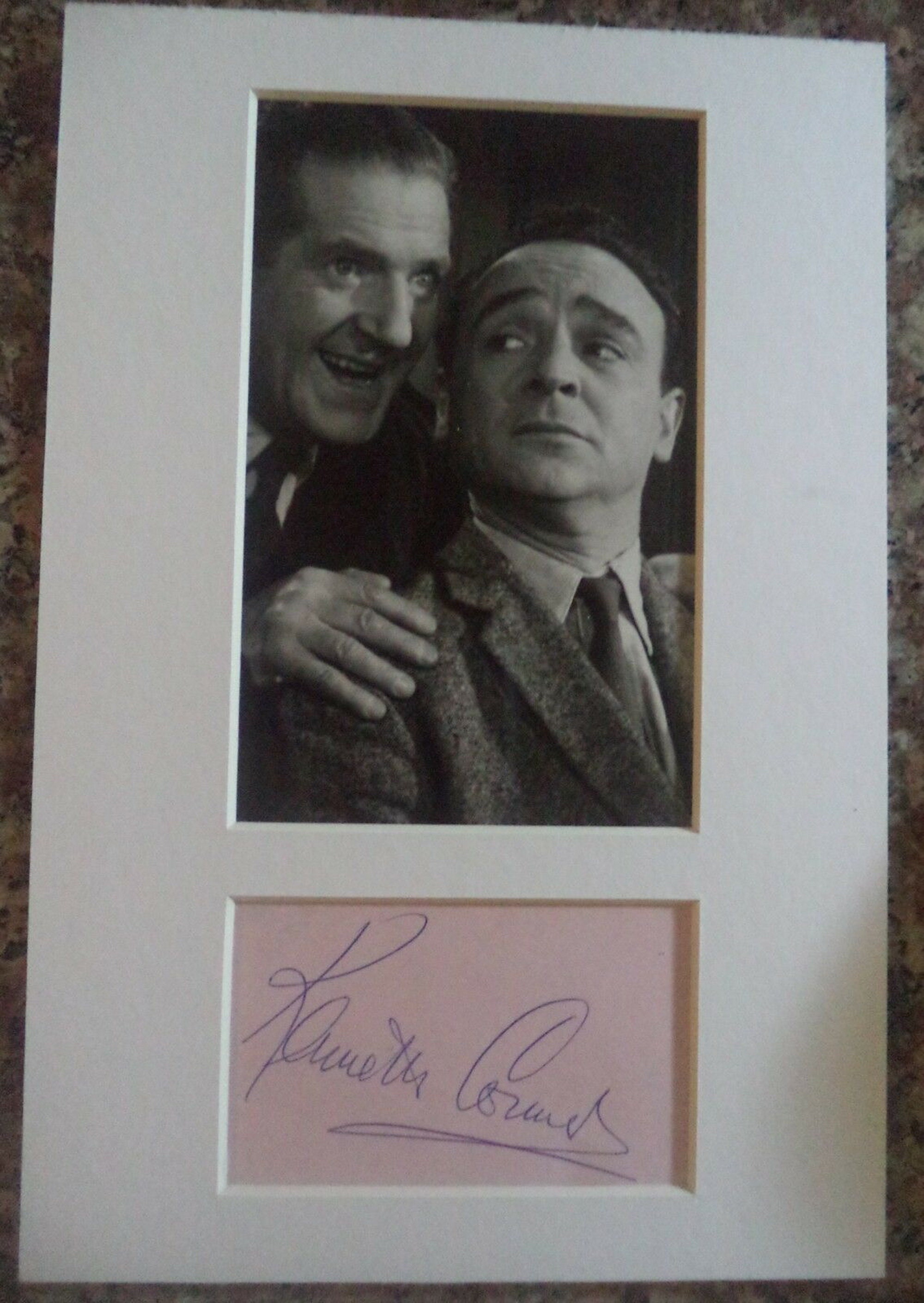 KENNETH CONNOR (1918 – 1993) Autograph Mounted Display, Hand Signed on ...