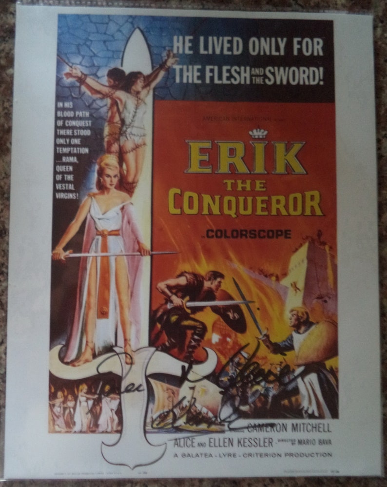 THE KESSLER TWINS Autographs on a Photo Print of the "erik the ...