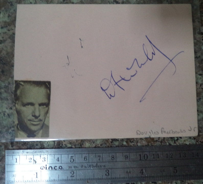 DOUGLAS FAIRBANKS Jr and Frances Day Autographs, Hand Signed on Vintage Page - Etsy