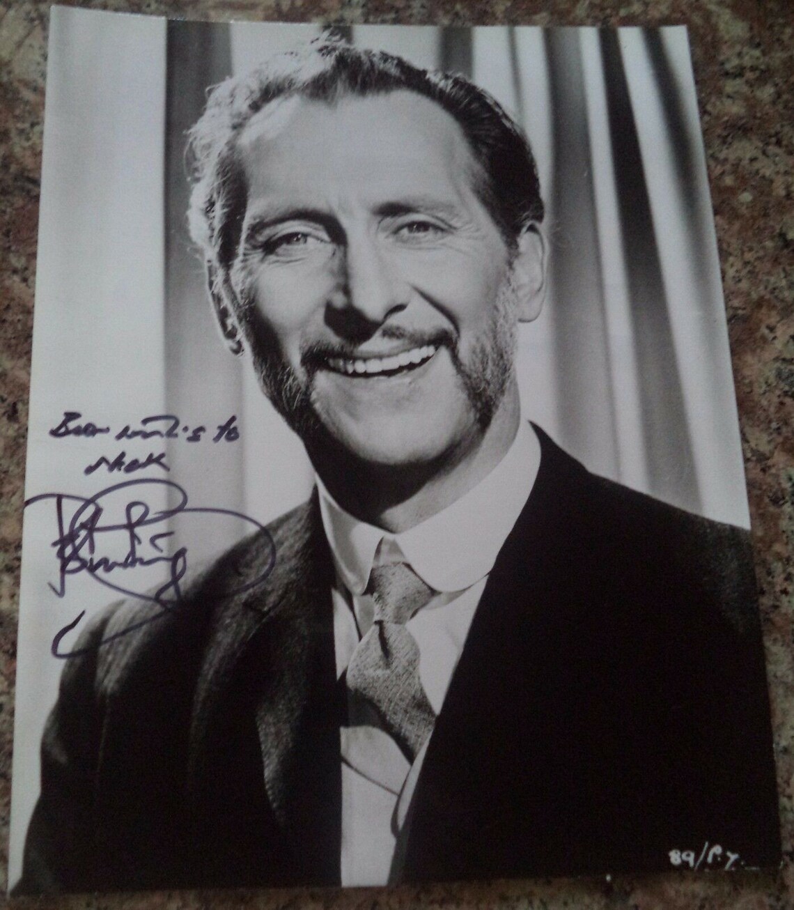 PETER CUSHING (1913 – 1994) Autograph, Hand Signed on Photo From the ...