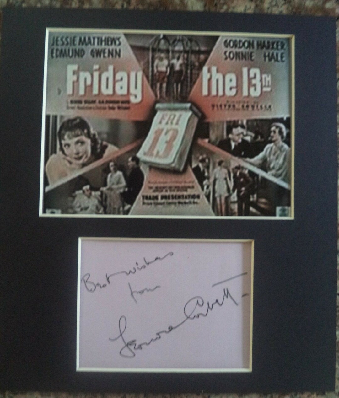 LEONORA CORBETT (1908 – 1960) Autograph Mounted Display, Hand Signed ...