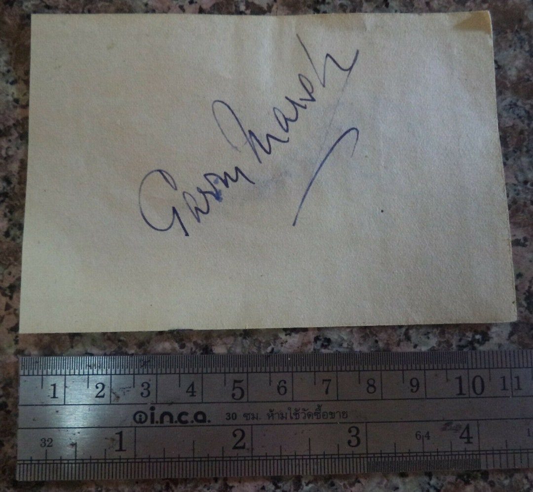 GARRY MARSH (1902 – 1981) Autograph, Hand Signed on Album Page - Etsy