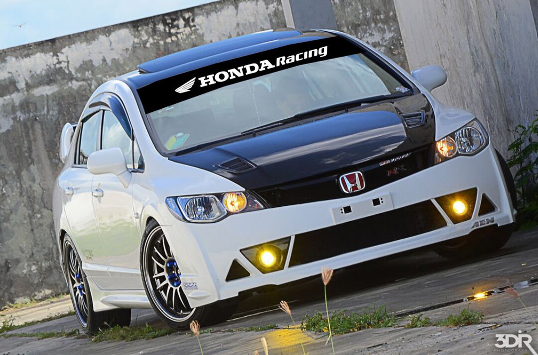 Honda Racing Decal Visor Windshield Banner - Etsy