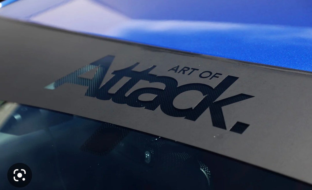 Attack Windshield Banner Universal Matte Black Reversecut - Etsy