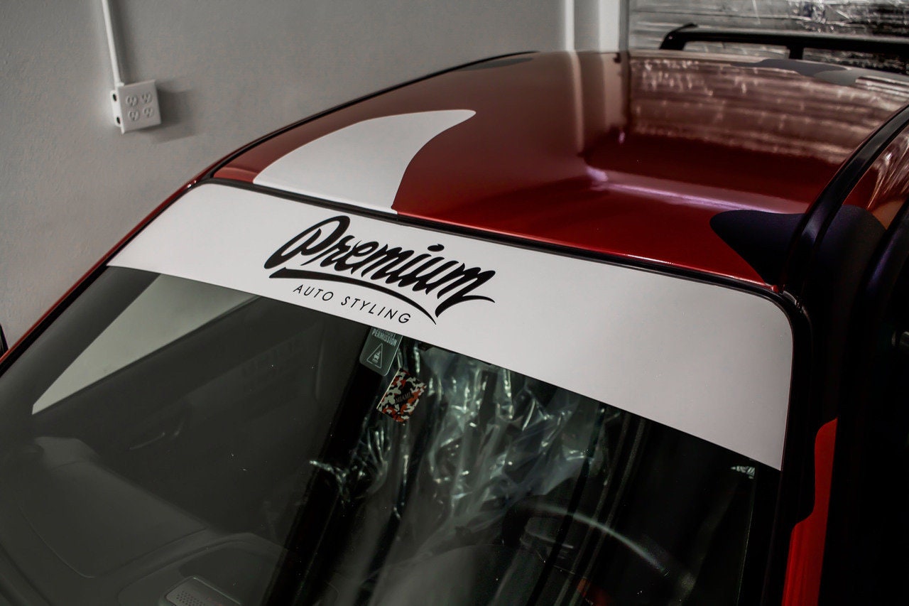 White Premium Windshield Banner Universal - Etsy