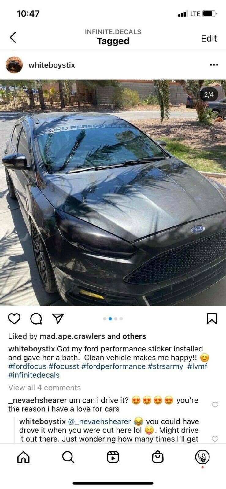 Ford St Rs Mustang Truck All Ford Banner Performance Sticker - Etsy