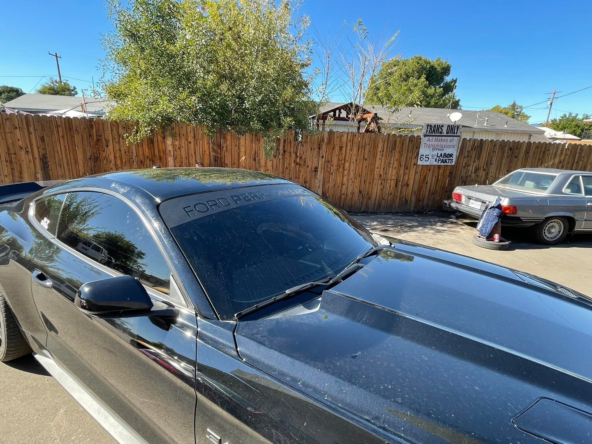 Ford Windshield Banner Reversecut Matte Black - Etsy