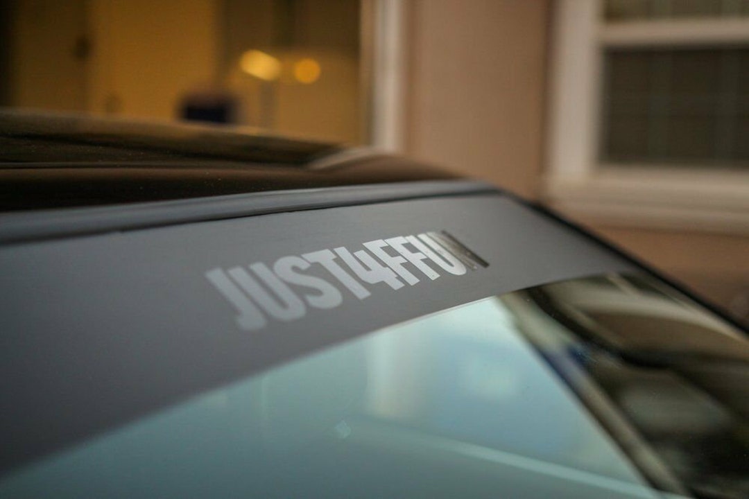 Just4ffun Vinyl Sticker Windshield Banner Universal - Etsy