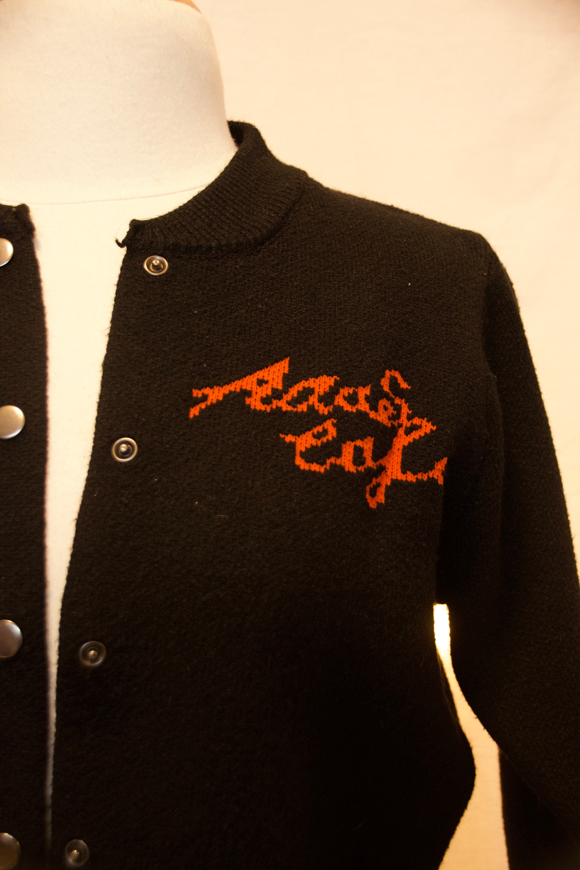 Vintage American Eagle Varsity Sweater/jacket With Snaps - Etsy