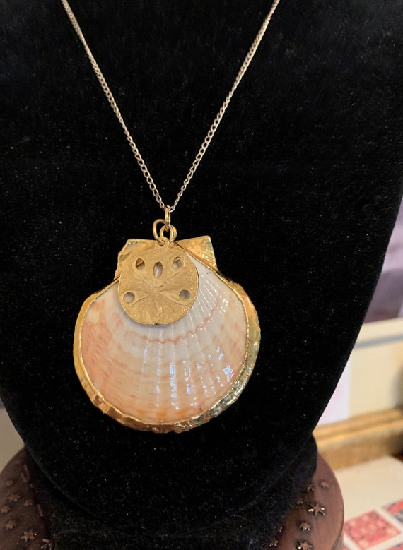 vintage sea shell necklace - Gem
