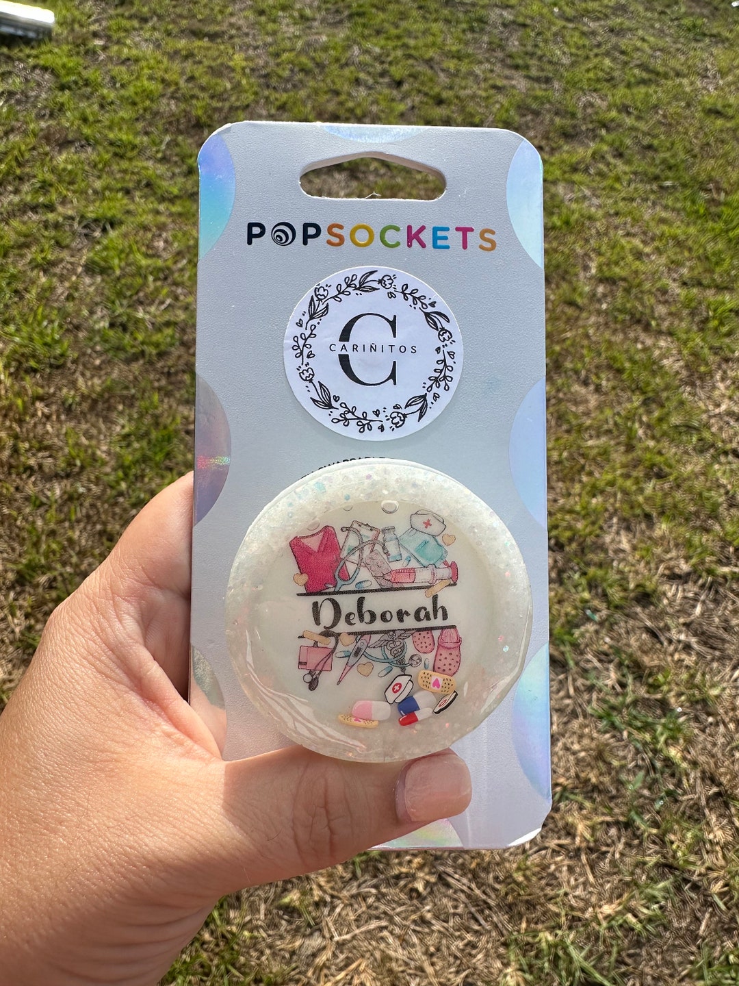 Custom Nurse/doctor Popsocket, Badge Holder & Keychain - Etsy