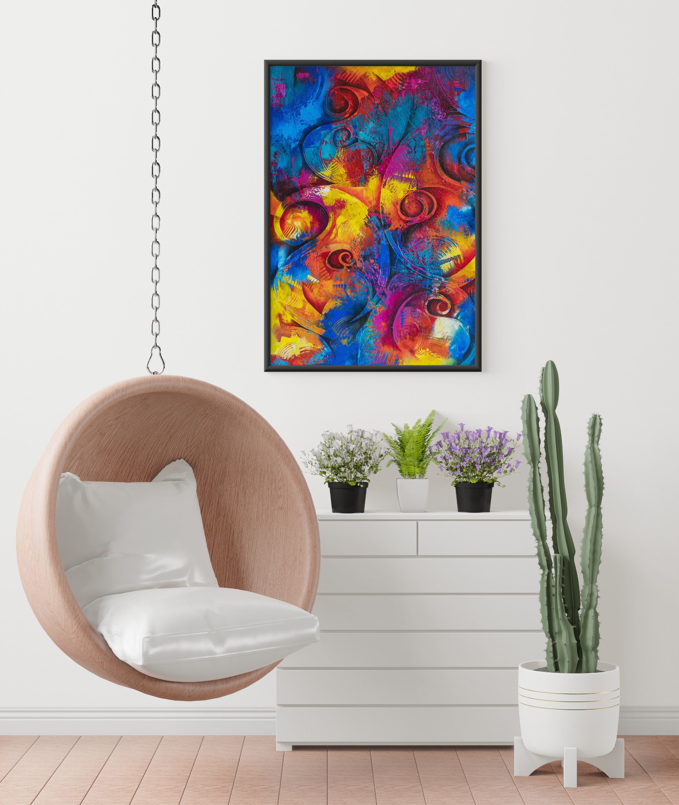 Abstract Art Print Modern Painting Wall Art A4 A3 & A2 - Etsy