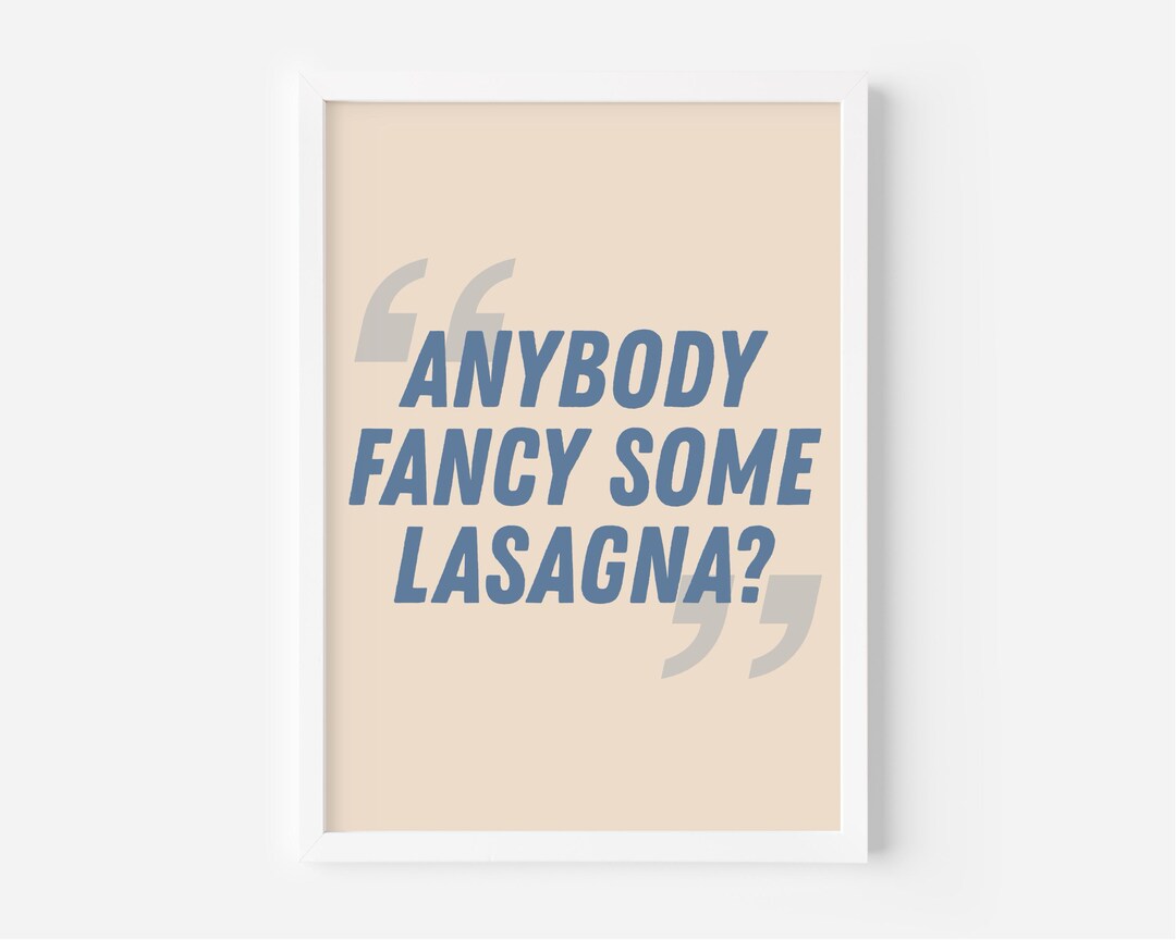 Anybody Fancy Some Lasagna? | Oasis Inspired | Digsy's Dinner ...