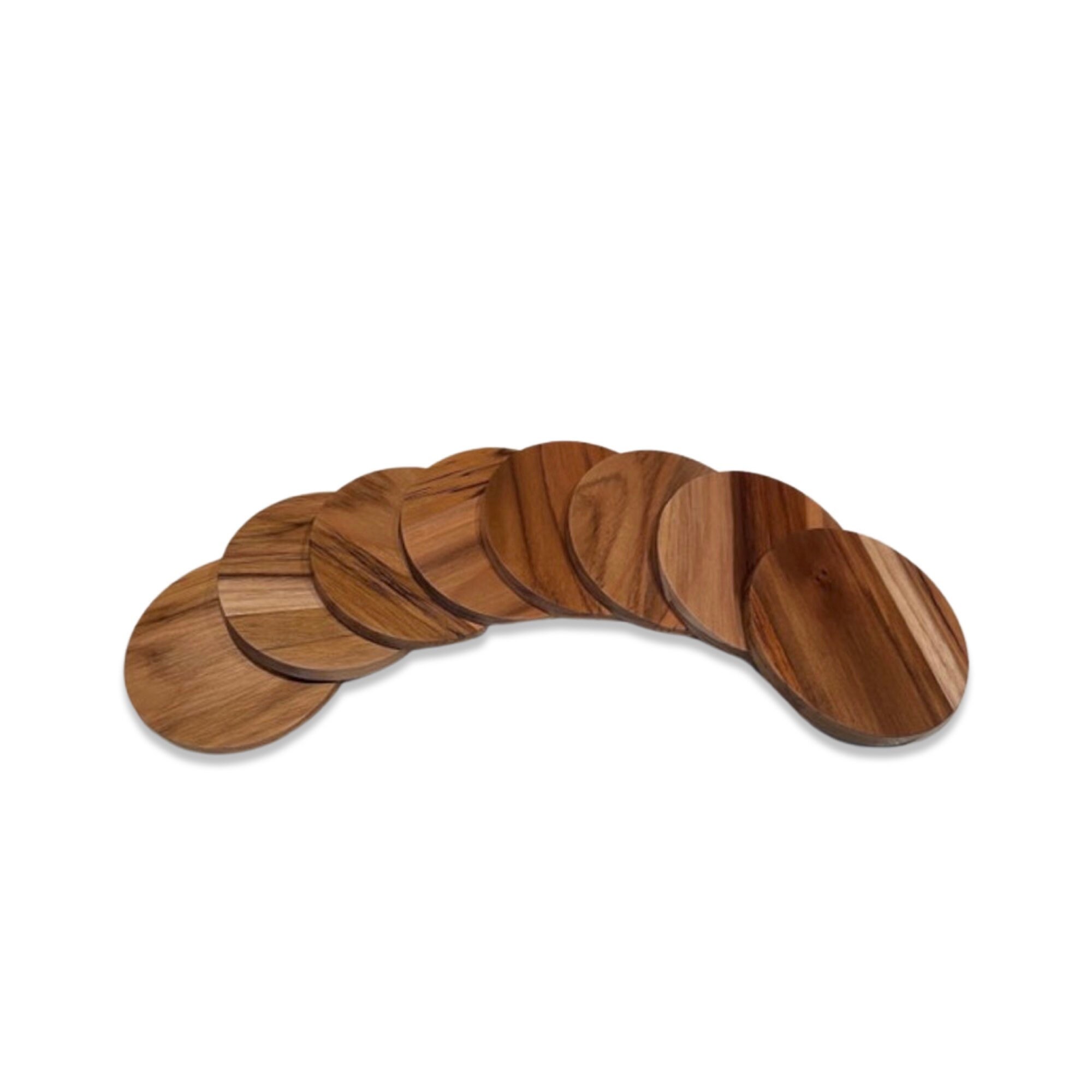 Handmade Round Teak Wood Drink Beer Coasters Tropical Tiki - Etsy