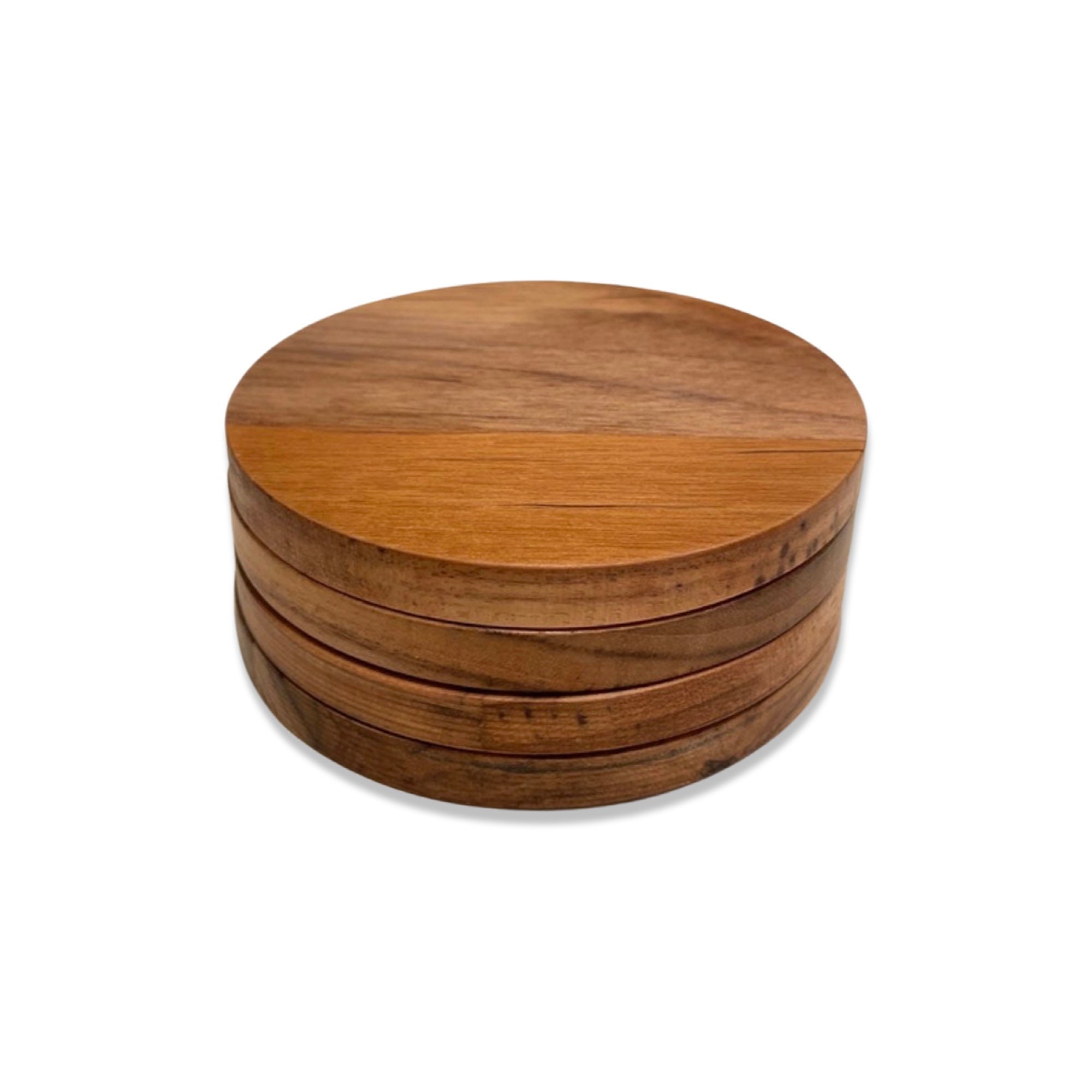 Handmade Round Teak Wood Drink Beer Coasters Tropical Tiki - Etsy