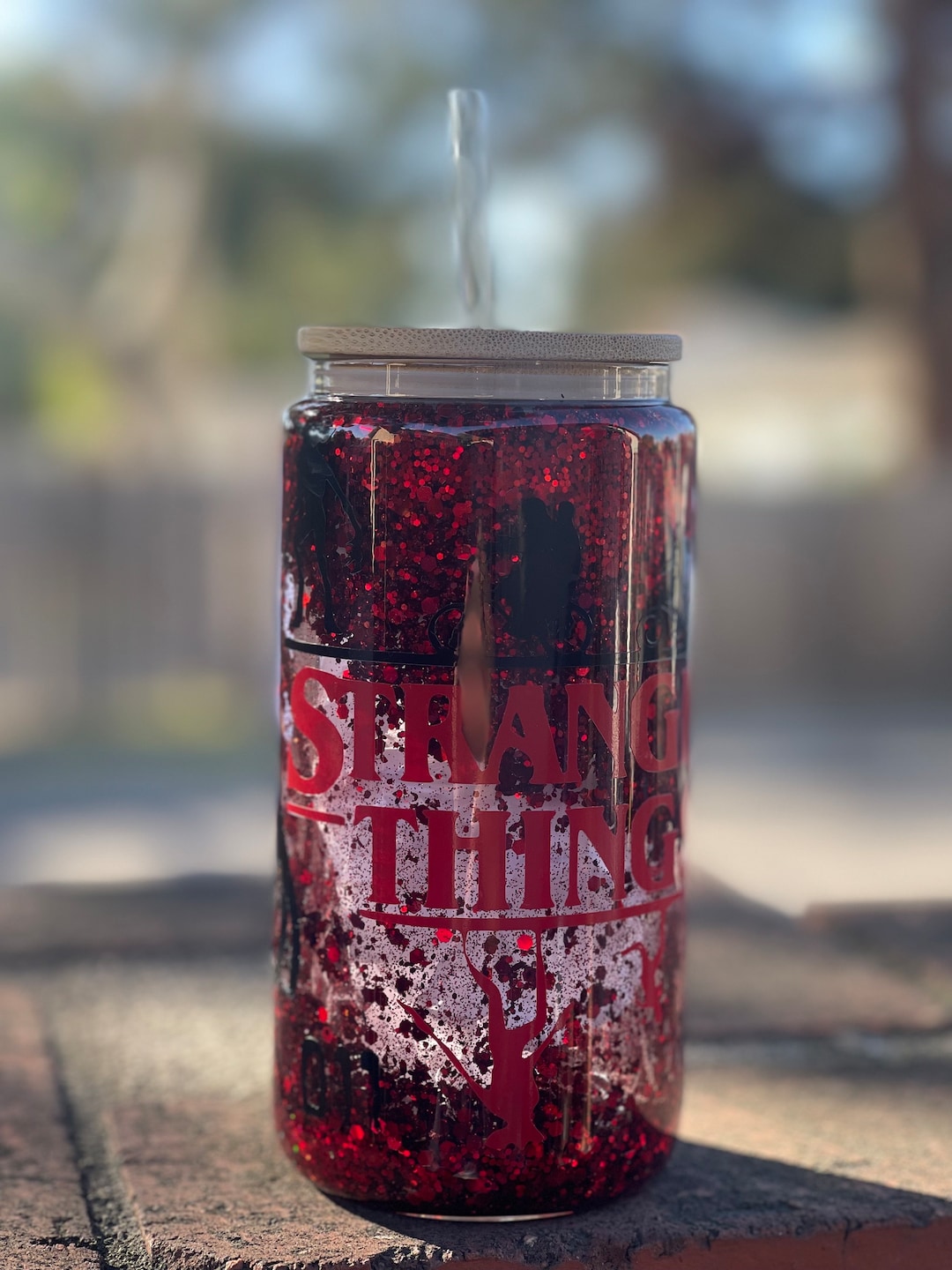 Stranger Things Globe Glass Tumbler - Etsy