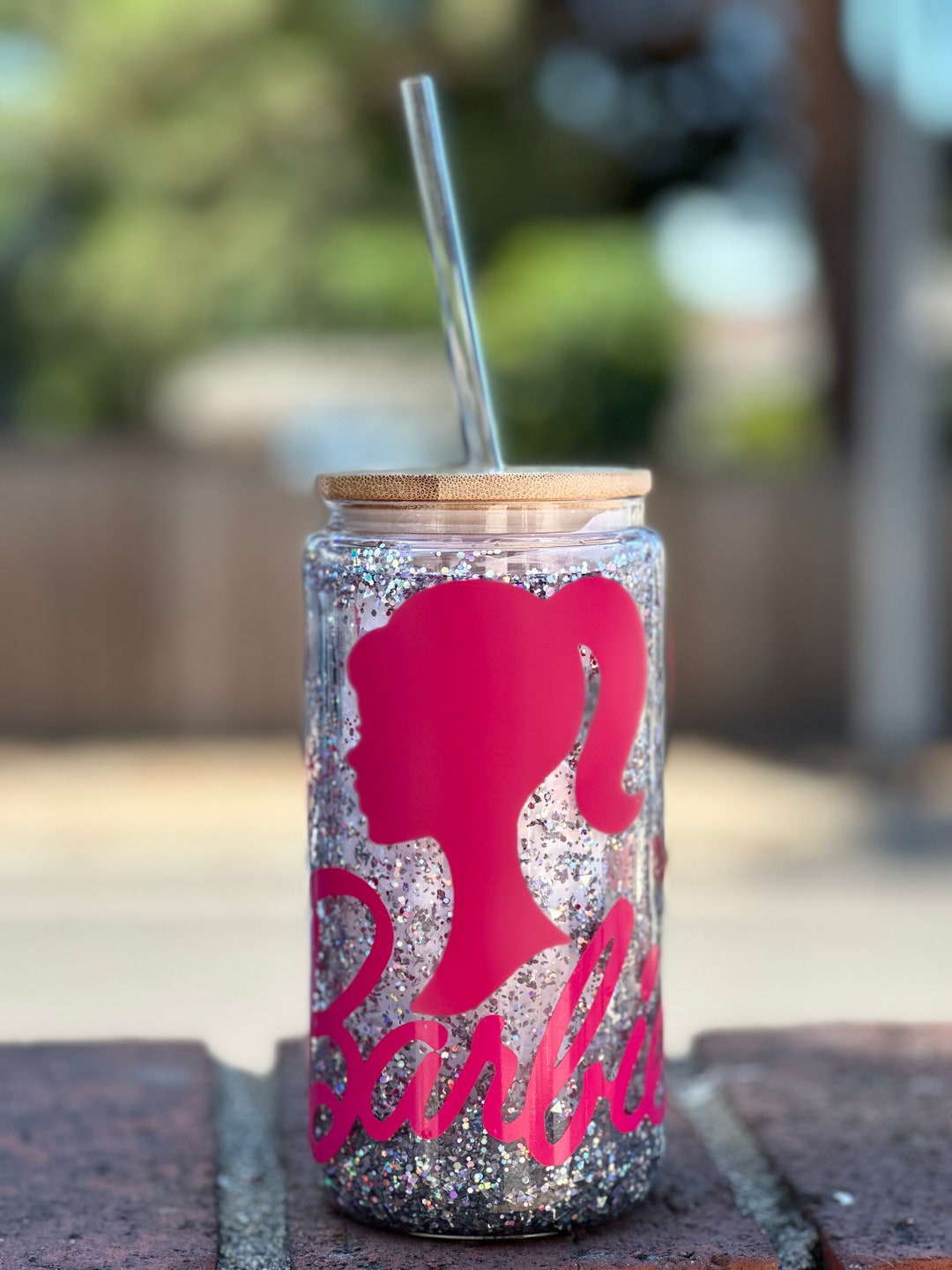 Barbie Snow Globe Glass Tumbler - Etsy