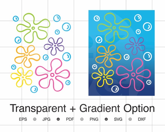 Bikini Bottom Flowers Bundle Spongebob Pastel Flower Svg, 45% OFF