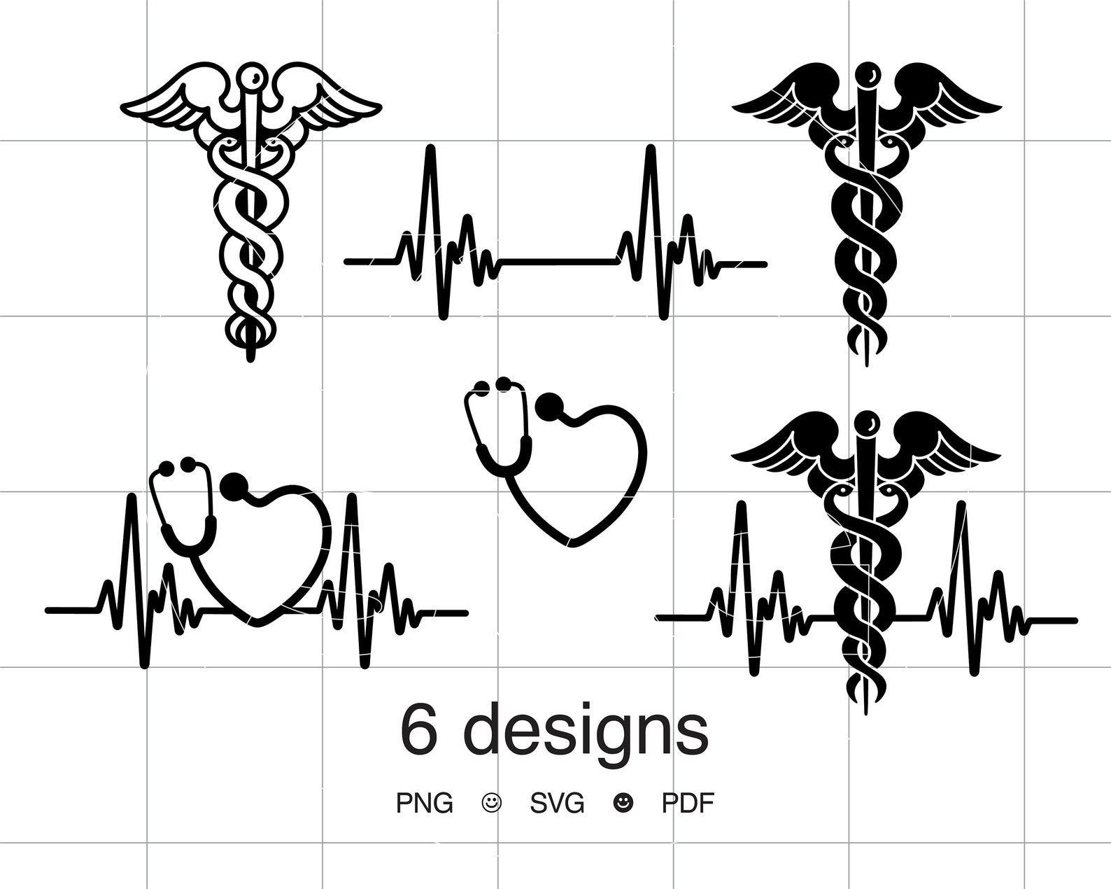 Healthcare Bundle Svg Png Pdf Digital Design Cut File - Etsy