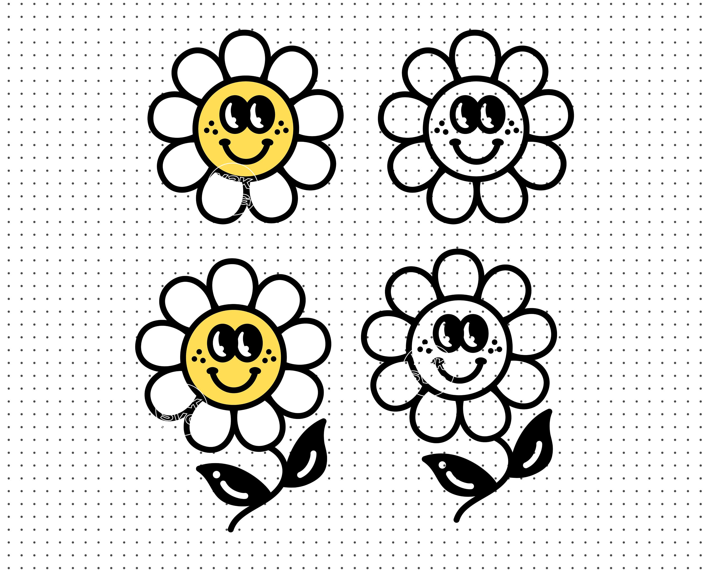 Animated Flowers With Faces