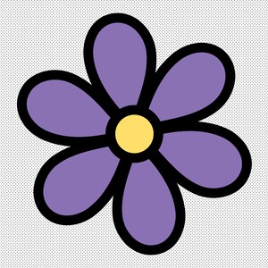 Purple Flower | Digital Download | SVG PNG Art File for Cricut ...