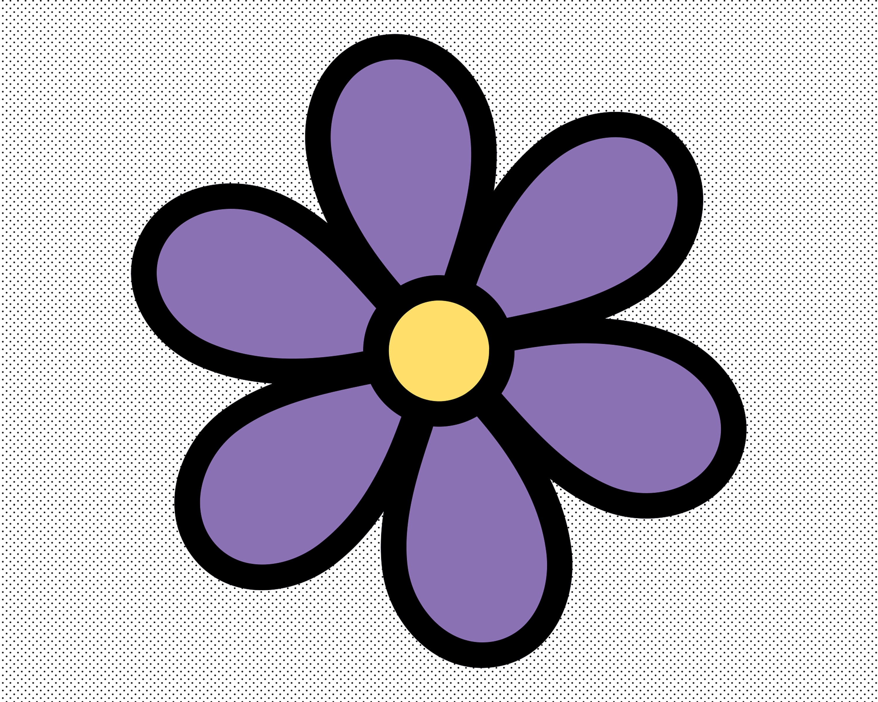 Purple Flower | Digital Download | SVG PNG Art File for Cricut ...