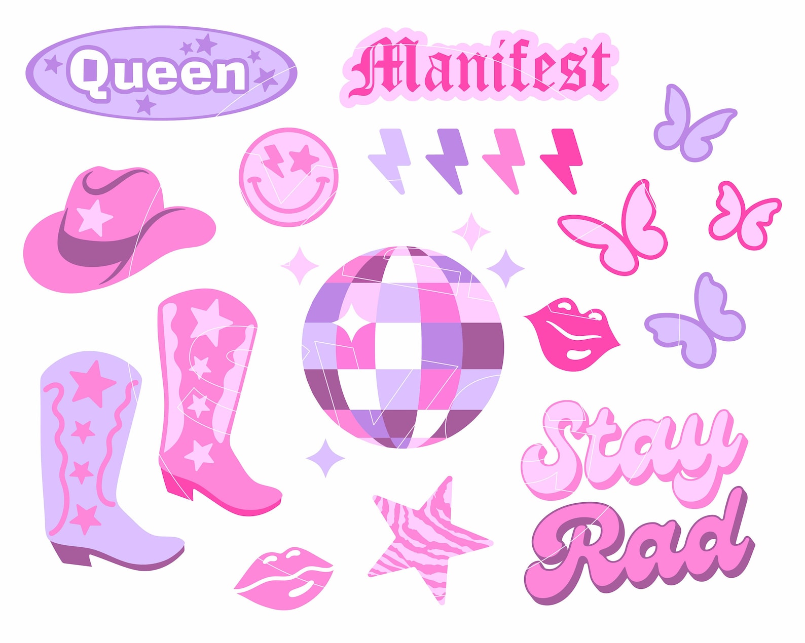 Preppy SVG Bundle Digital Download PNG Design Files for | Etsy