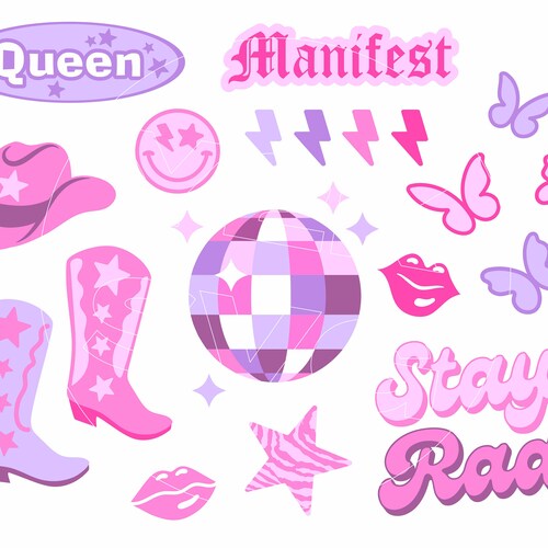 Preppy SVG Bundle Digital Download PNG Design Files for - Etsy