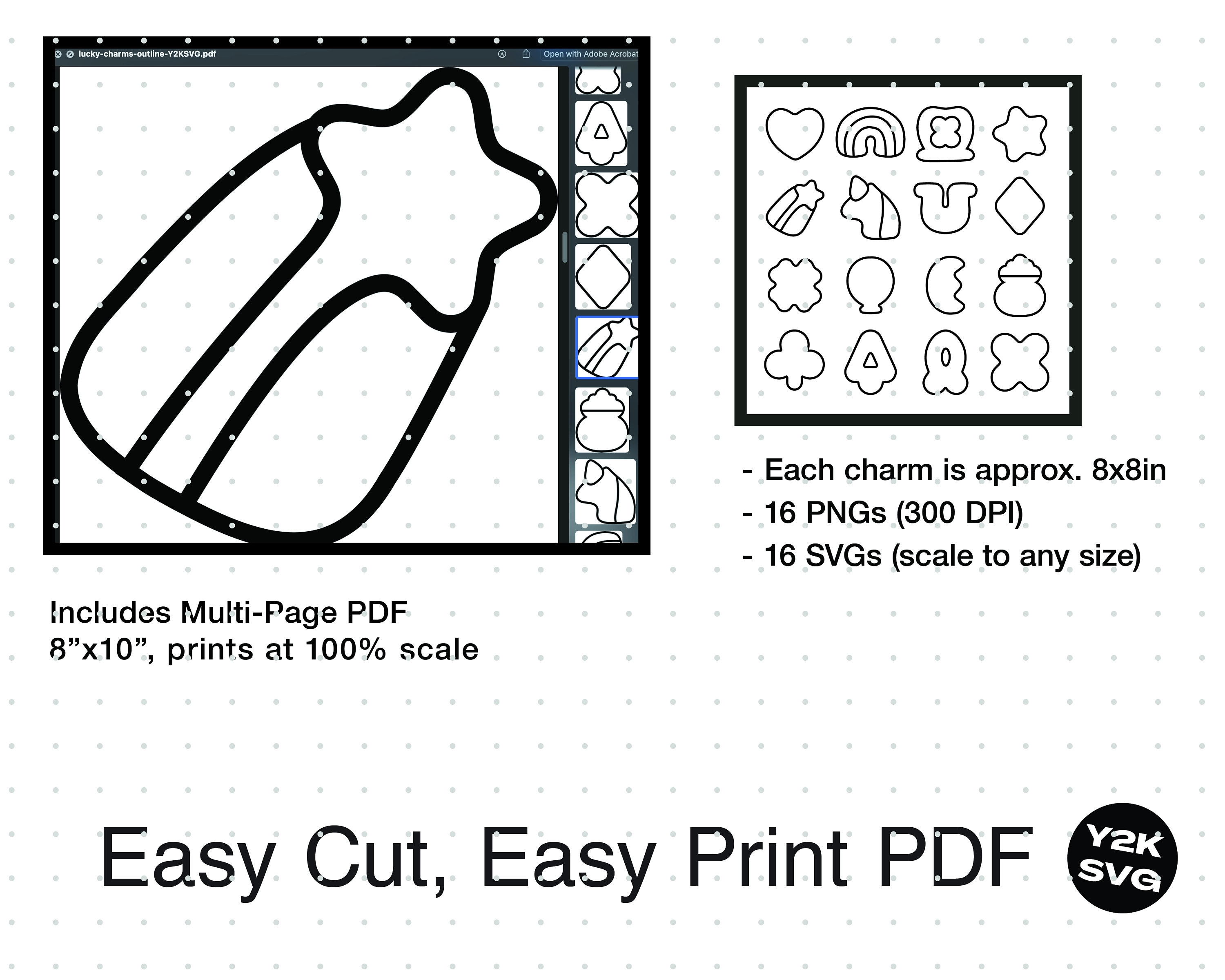 Lucky Charms Clipart: St. Patrick's Day SVG PNG (digital Download) - Etsy