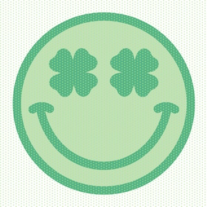 Clover Smiley Face | Png Svg Pdf | Digital Download | Retro | Shamrock ...