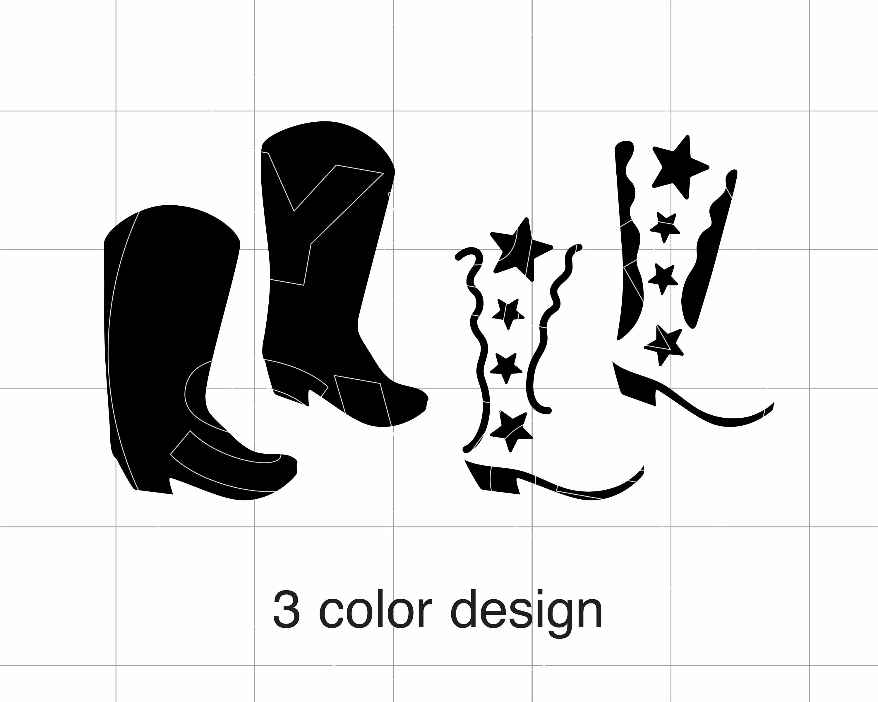 Cowgirl Boots Digital Download SVG PNG Design Cut Files - Etsy