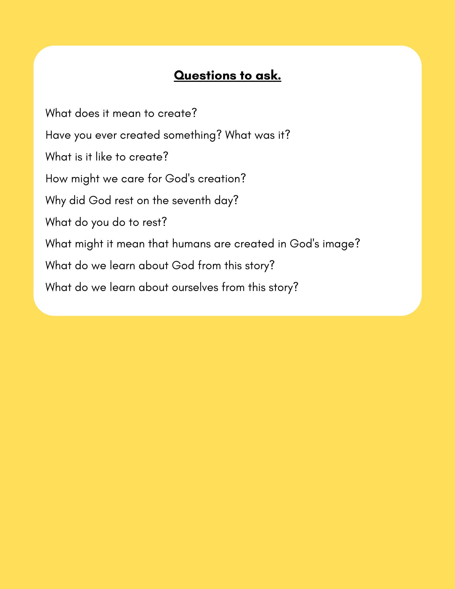 The Creation Story Digital Bible Story .pdf .png Download Digital ...
