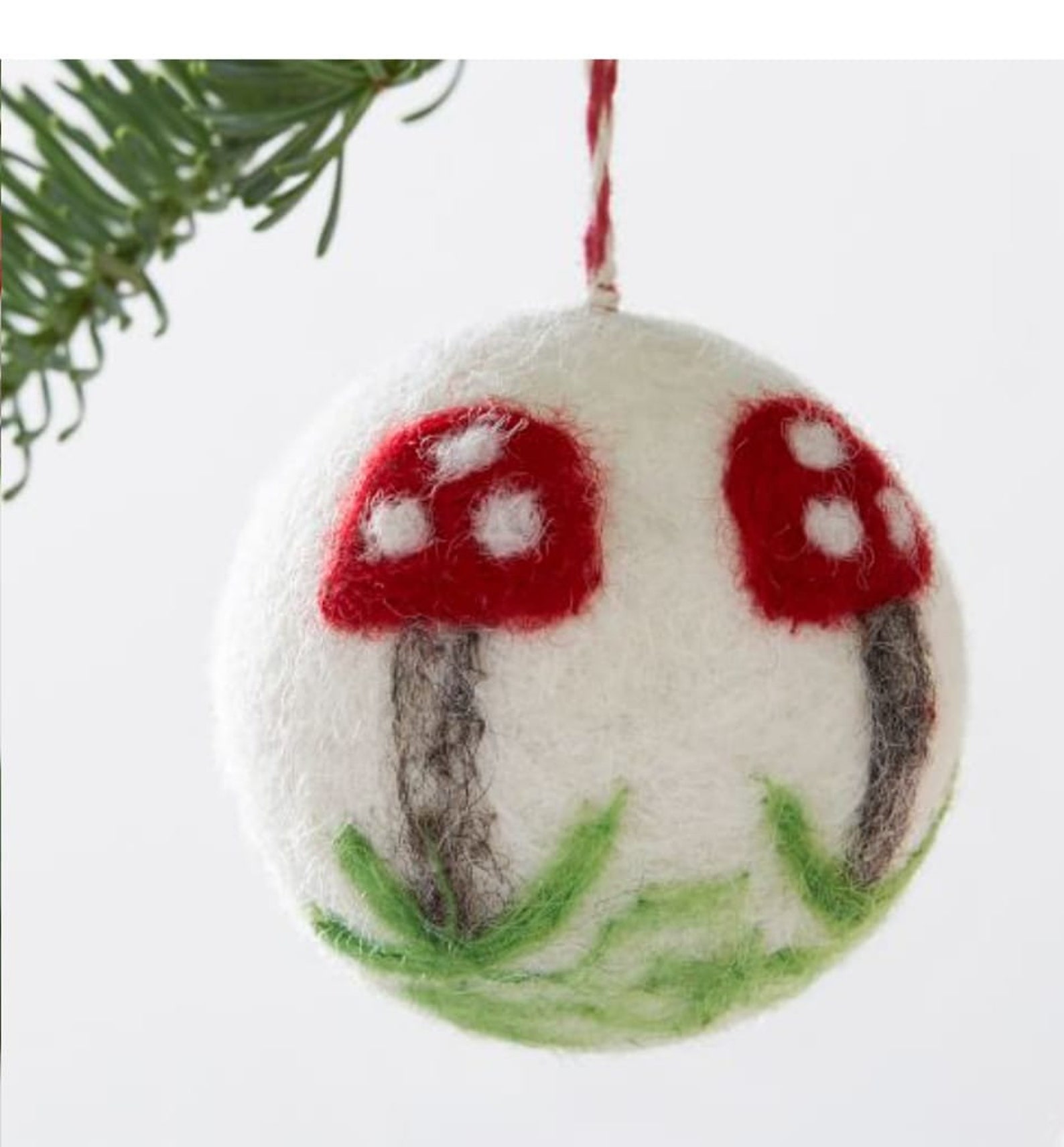 Needle Felted Ball Ornaments Set, Felt Christmas Ornaments Gift, Needle ...