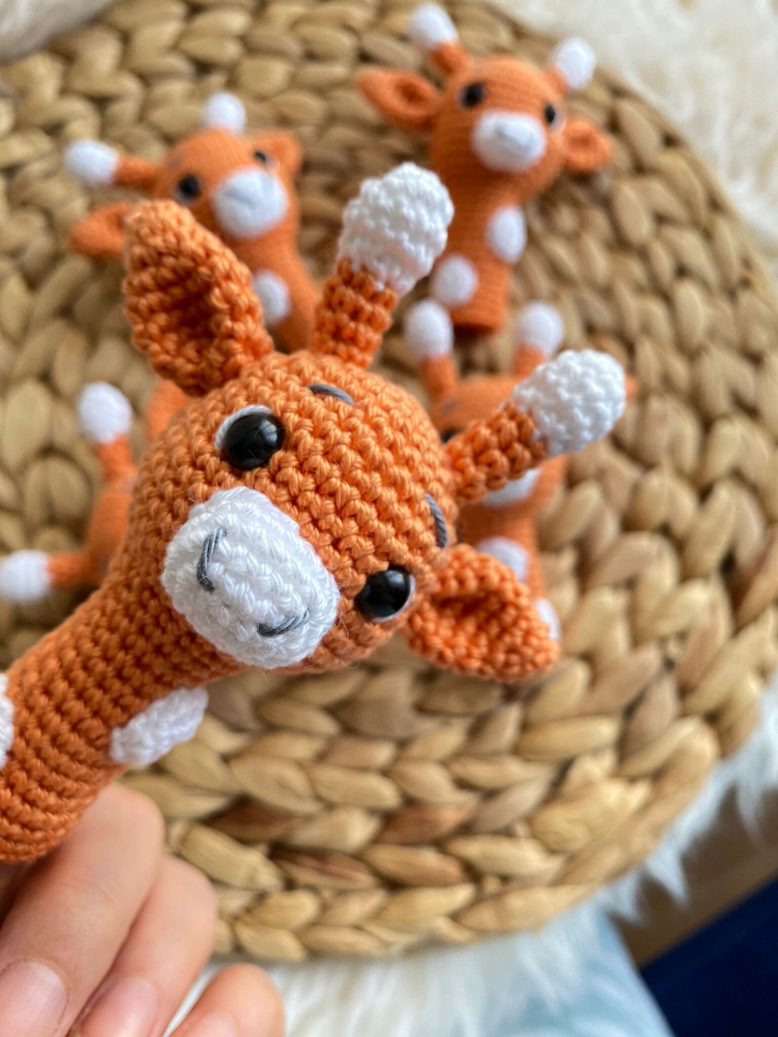 Crochet Animal Finger Puppet, Speech Therapy Toys, Toddler Toy, Animals ...