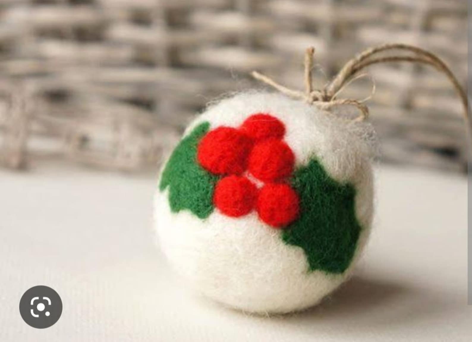 Needle Felted Ball Ornaments Set, Felt Christmas Ornaments Gift, Needle Felt Christmas Balls ...