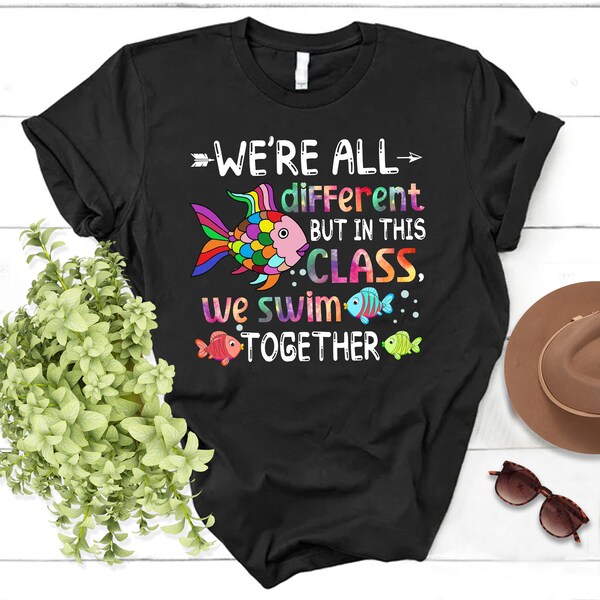 We are all different but in this class we swim together svg - Etsy México