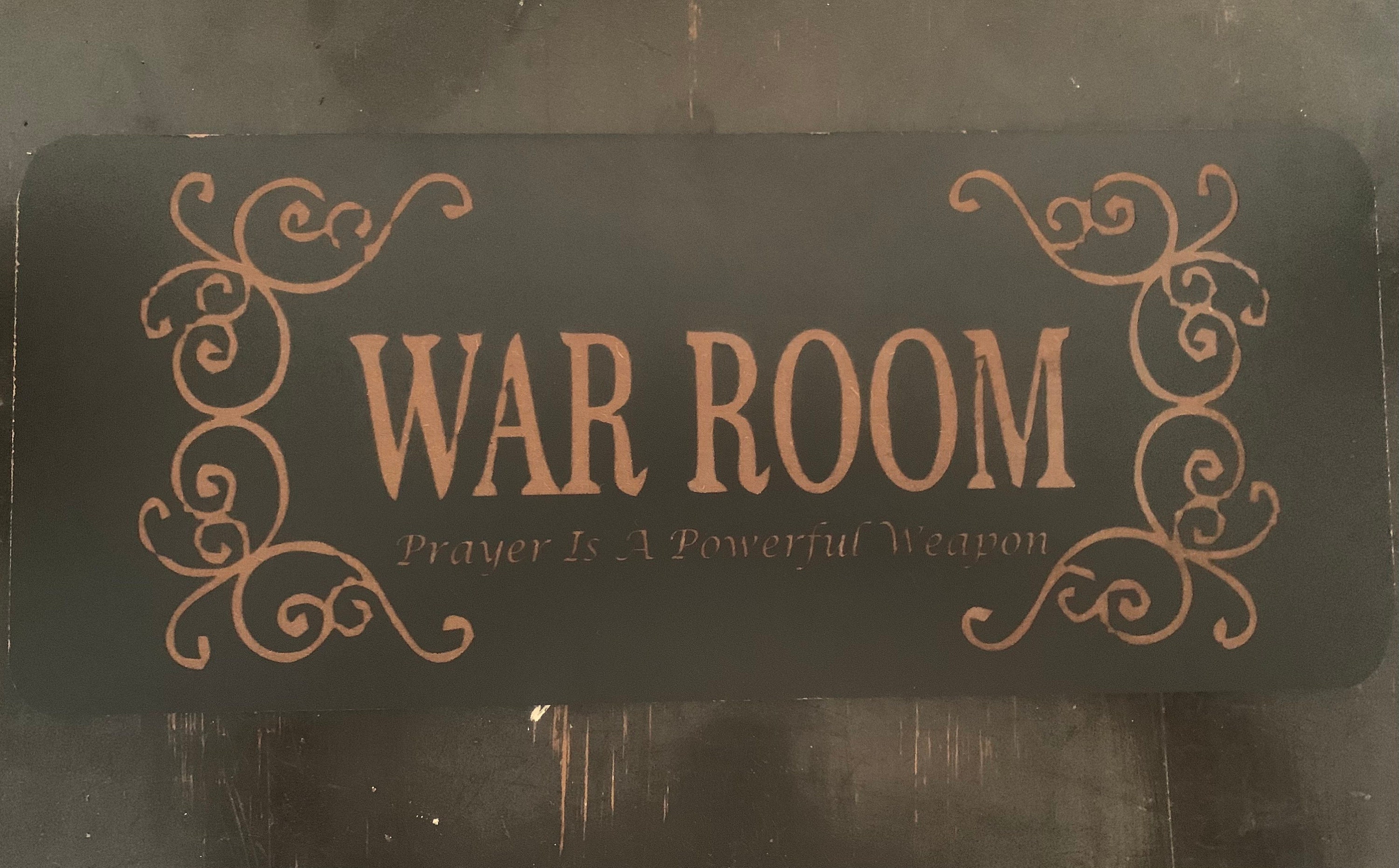 War Room Sign Prayer Closet Sign Prayer is a Powerful Weapon - Etsy