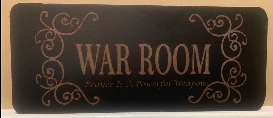 War Room Sign, Prayer Closet Sign, Prayer is a Powerful Weapon Sign ...