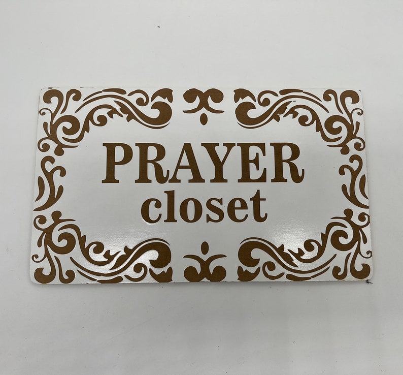 Prayer Closet Sign, Religious Wall Hanging, Christian Sign, - Etsy