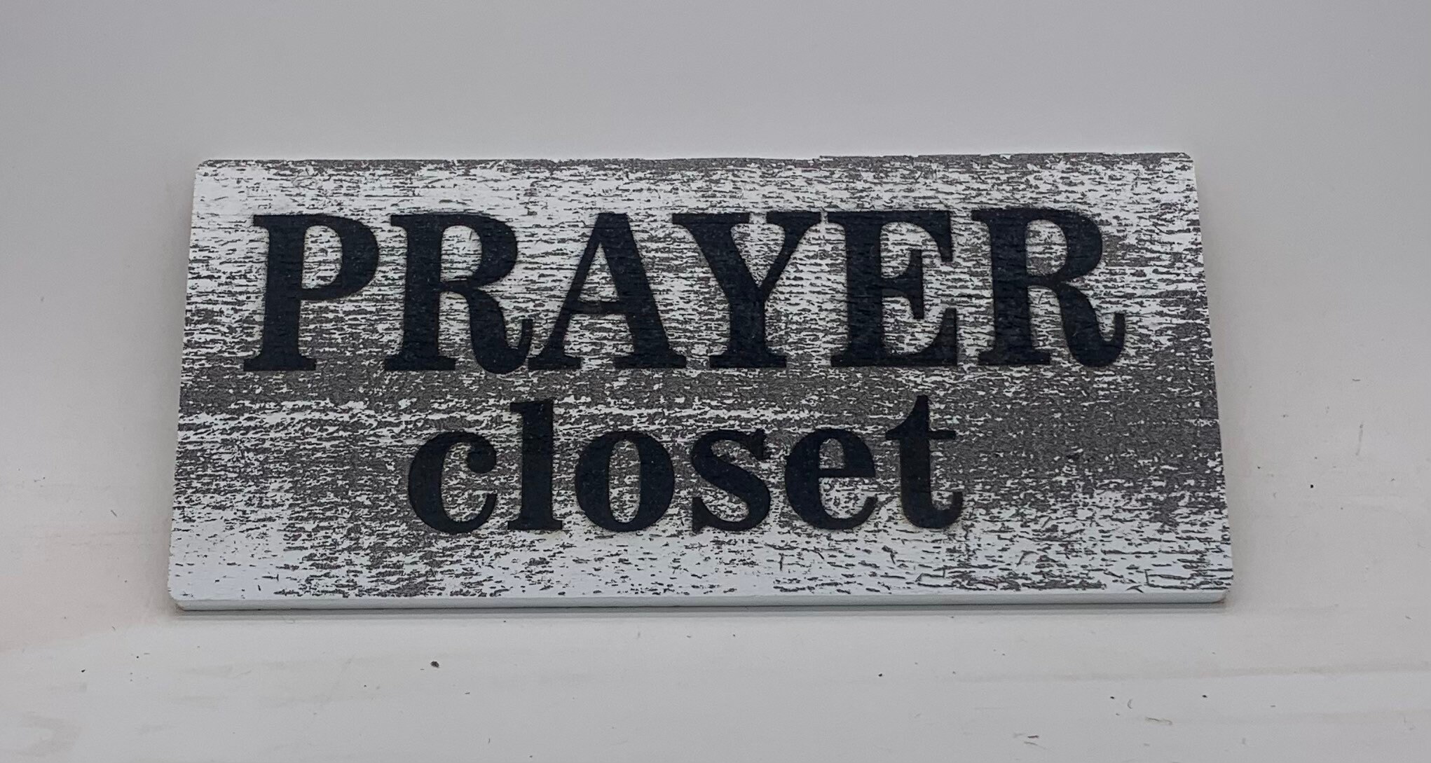 Prayer Closet Sign, Laser Engraved Christian Sign, Farmhouse Country ...