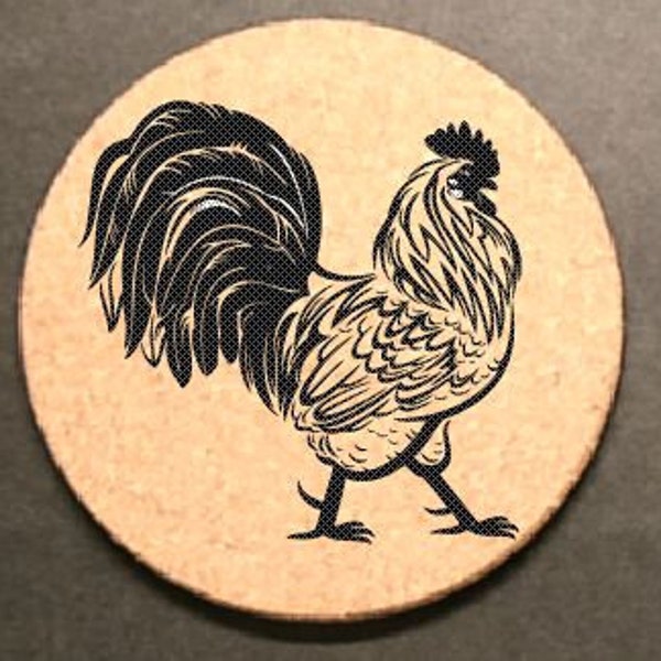 Rooster Coasters - Etsy