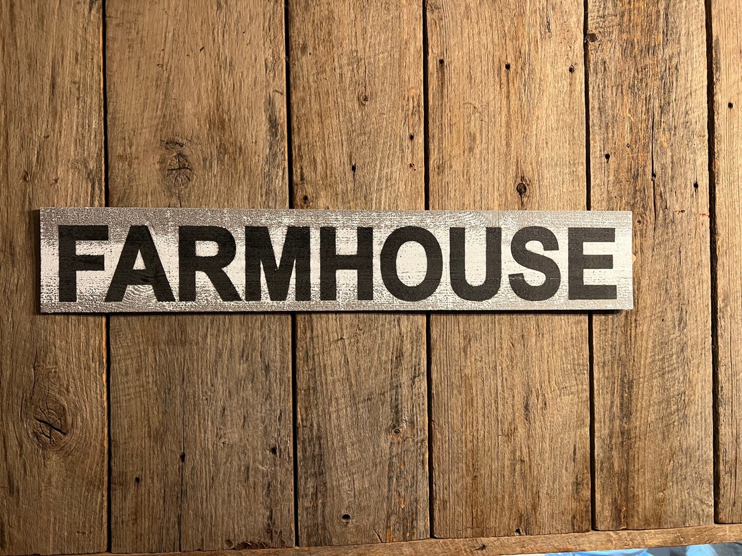 Farmhouse Sign, Country Farmhouse Sign, Rustic Wall Hanging, Primitive ...