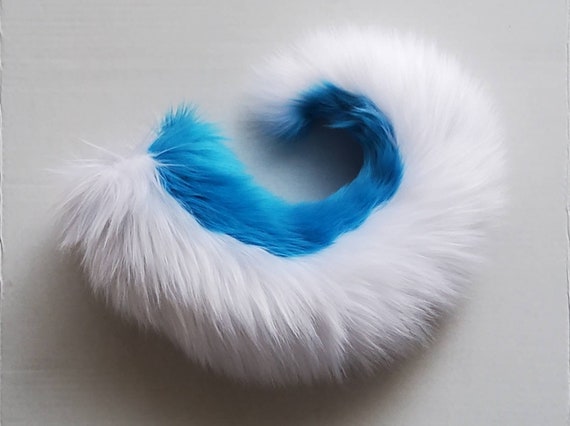 Small Blue and White Husky Fursuit Cosplay Tail - Etsy