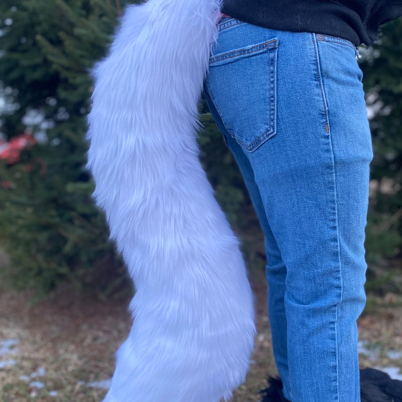 Black Wolf Tail And Ears Etsy