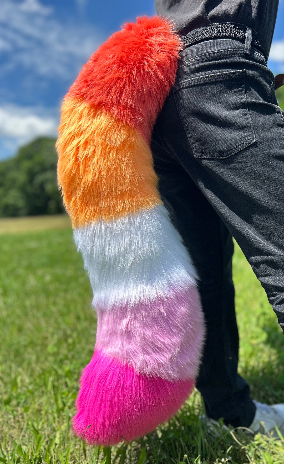 Lesbian Sapphic LGBTQ Pride Fursuit Furry Cosplay Tail - Etsy